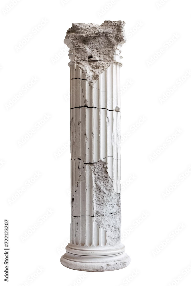 Isolated broken column on transparent background, PNG Stock Photo ...