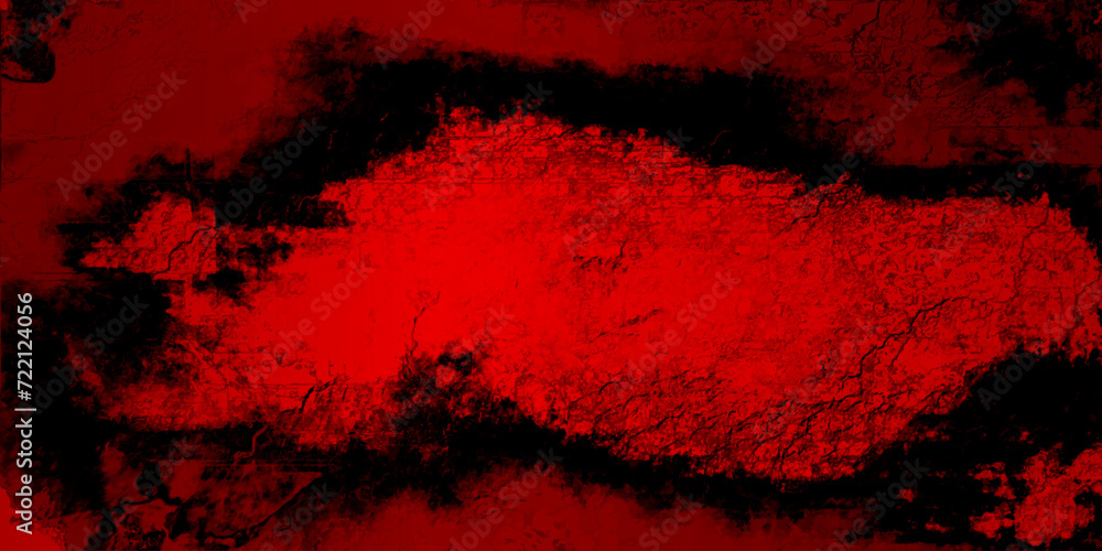 Scratch dark smoke red wall, dirty old concrete cemetery texture ...