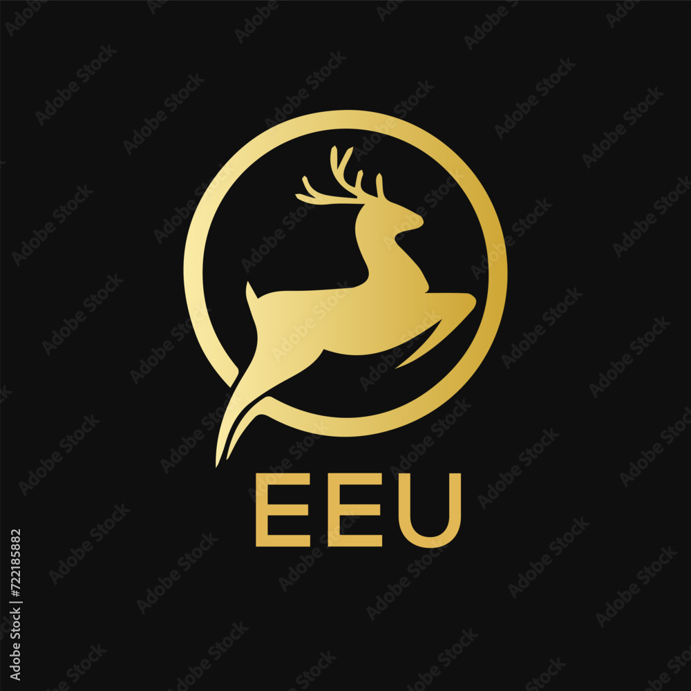 EEU Letter logo design template vector. EEU Business abstract ...