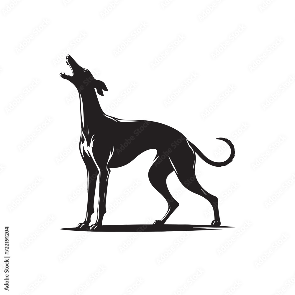 Greyhound Symphony: A Melodic Array of Greyhound Silhouettes ... Greyhound Symphony: A Melodic Array of Greyhound Silhouettes ...