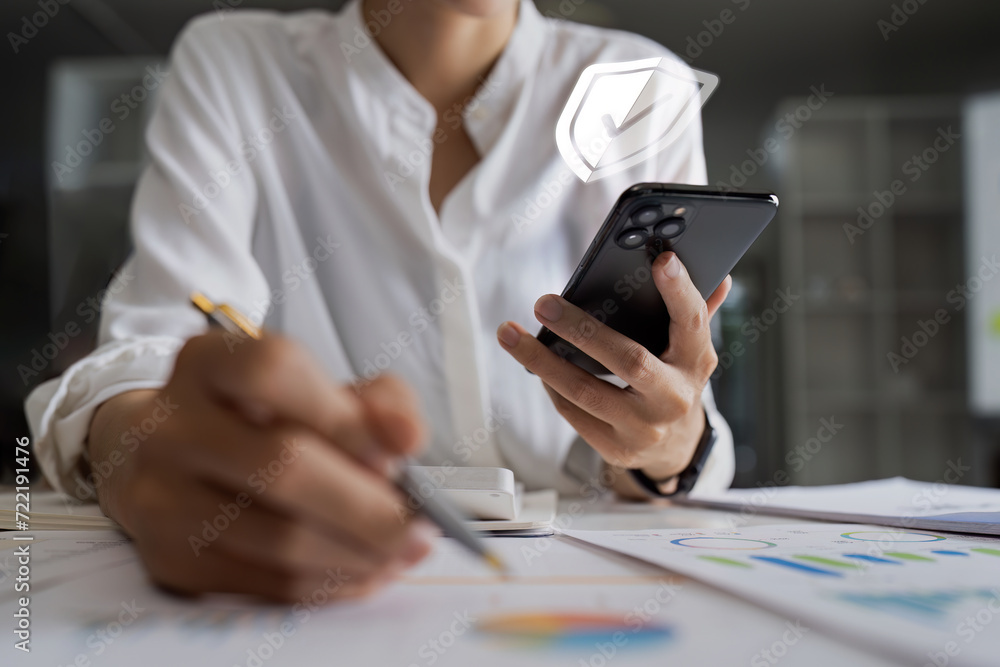 Cybersecurity and privacy concepts to protect data. Lock icon security ...