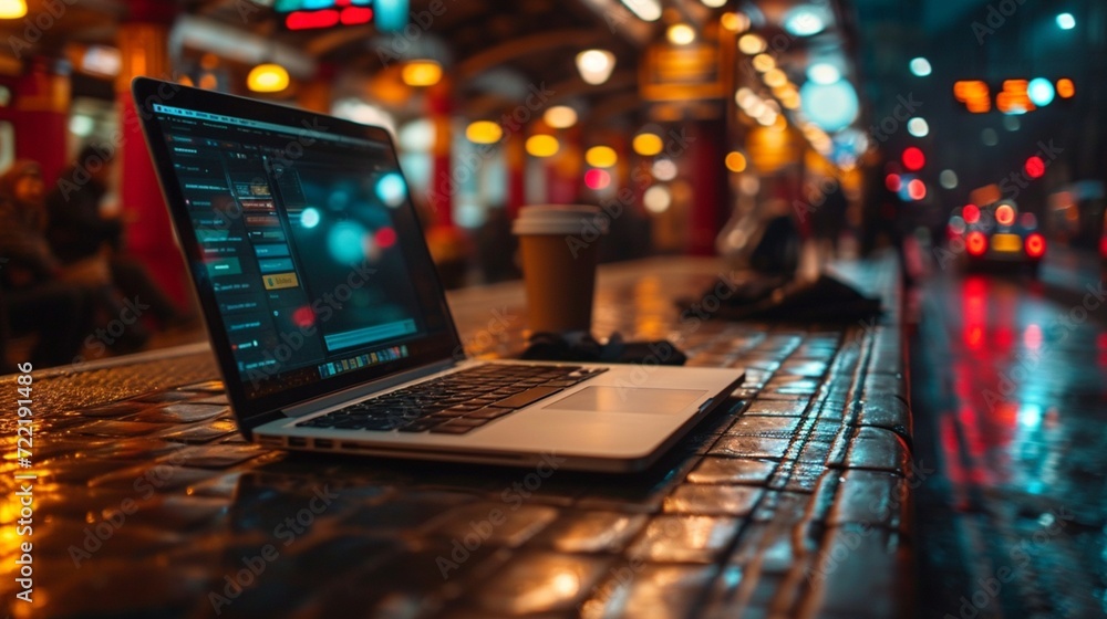 A laptop screen featuring a text message (SMS) authentication prompt ...