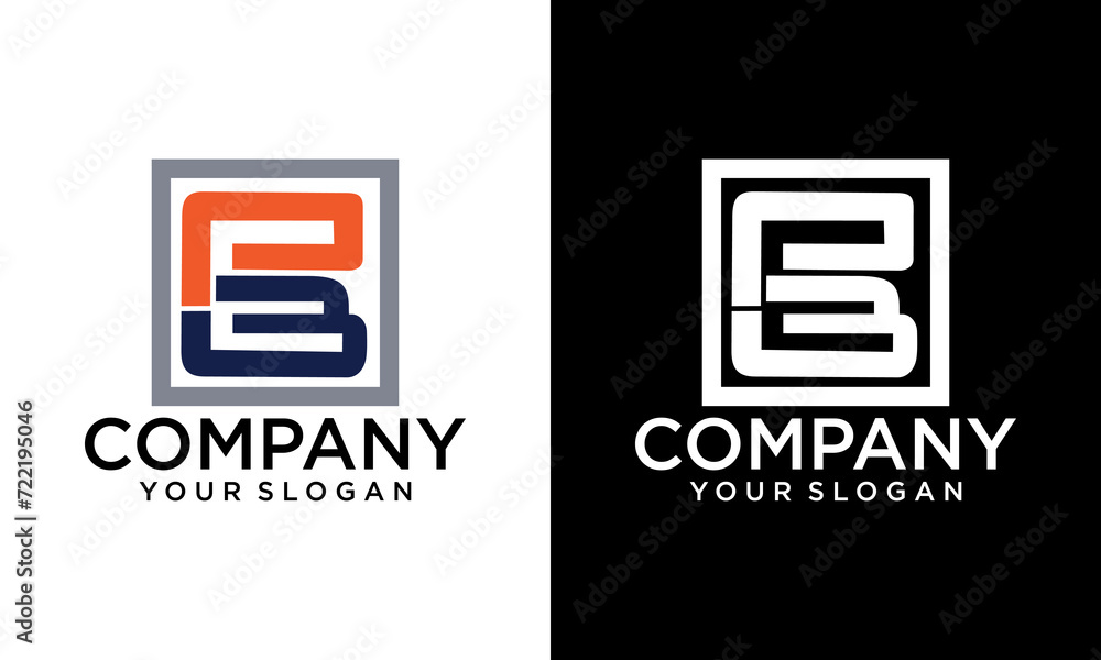 Initial Letter PB Logo design template element. Letter PB logo usable ...