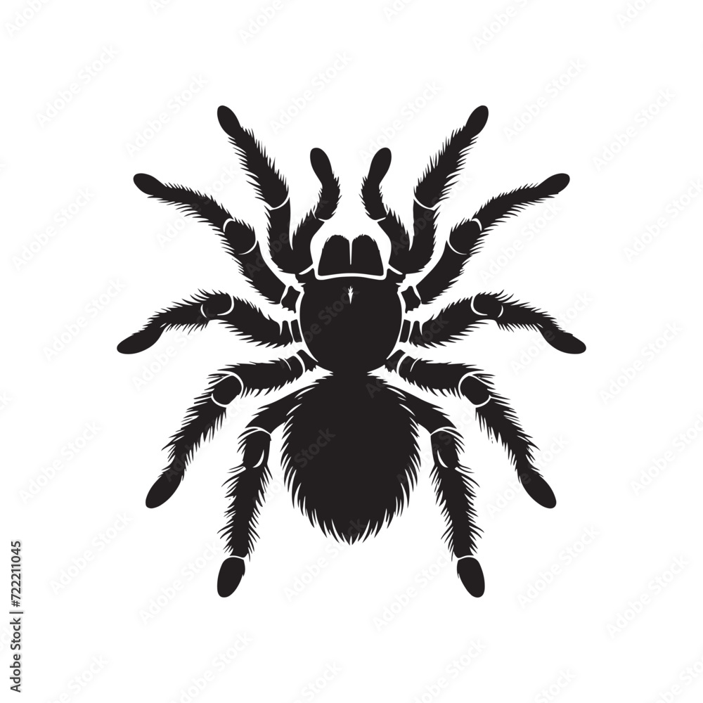 Arachnid Elegance: Tarantula Silhouette Series Showcasing the Intricate ...