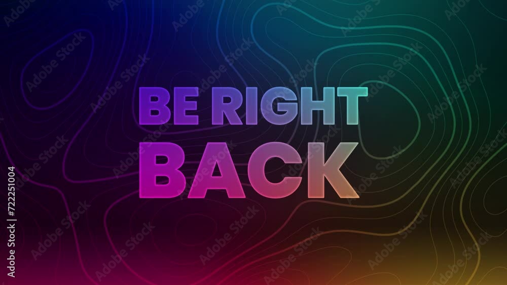 Stream Overlay Gamer RGB BRB. Animated video loop. Twitch, Facebook ...