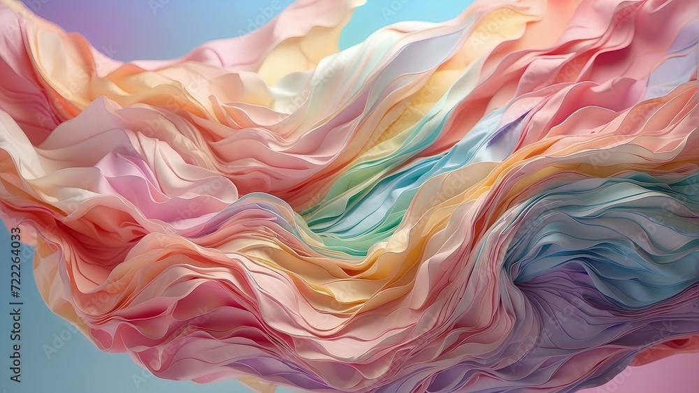 A visually stunning rainbow silk on the sky an array of The vibrant ...