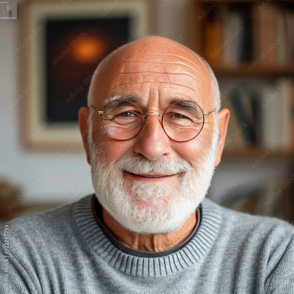 Senior Citizen Avatar. Generated Image. A digital rendering of an ...