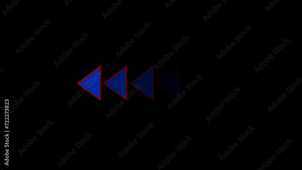 Arrow Loop Animation direction concept. Creative animation of blinding ...