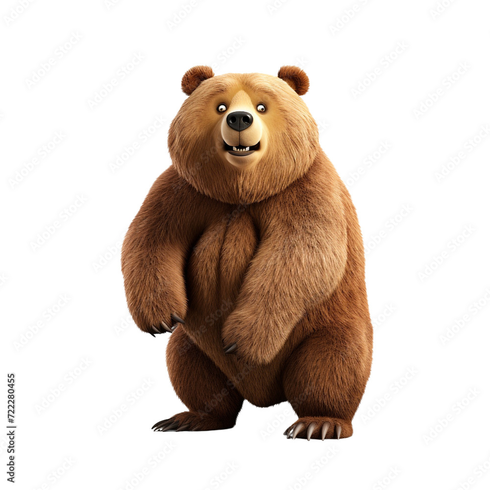 Cartoon bear clip art Stock Photo | Adobe Stock