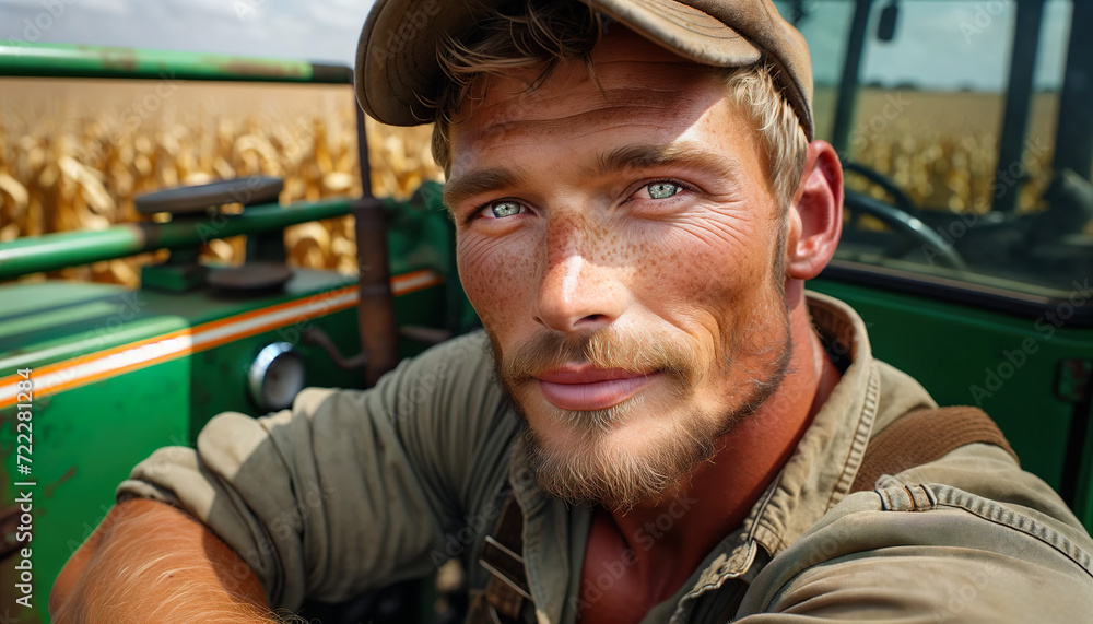 Afrikaans Boer Farmer growing Maize in South Africa.The term Boer ...