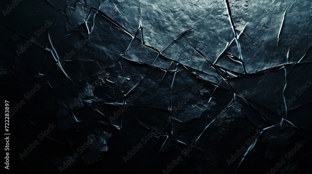 An abstract design of black shattered geometric shapes and textures ...