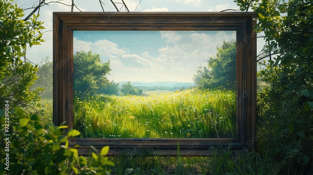 A realistic digital artwork that creates the illusion of looking ...