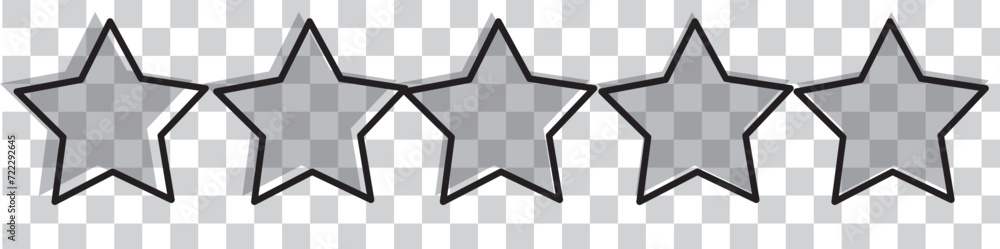 Vecteur Stock 5 black stars icon. Customer feedback concept. Vector 5 ...