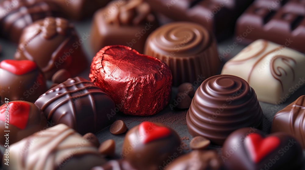 heart shaped chocolates, Immerse yourself in the artistry of sweetness ...