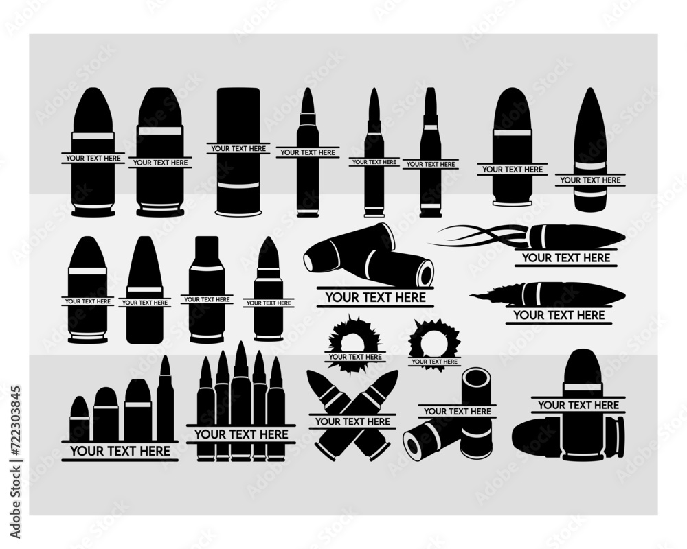 Bullet Split Monogram, Bullet Silhouette, Bullet Svg, Ammo Svg, Bullet ... Bullet Split Monogram, Bullet Silhouette, Bullet Svg, Ammo Svg, Bullet ...