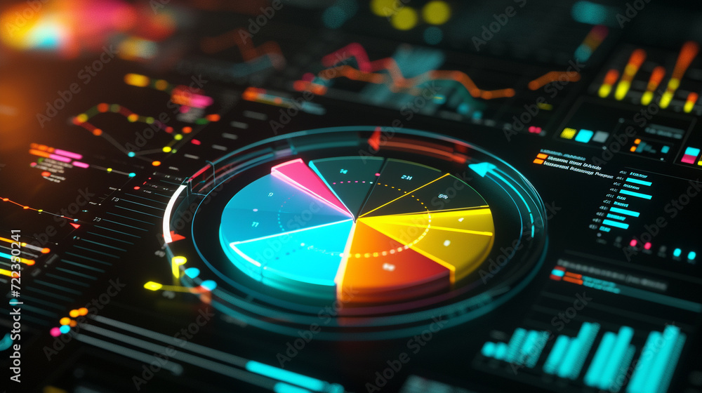 An interactive pie chart depicting real estate investment distribution ...