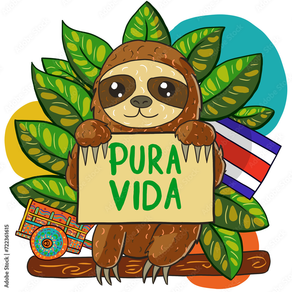 Sloth Bear Costa Rica Image Without Background Illustration Art of ...