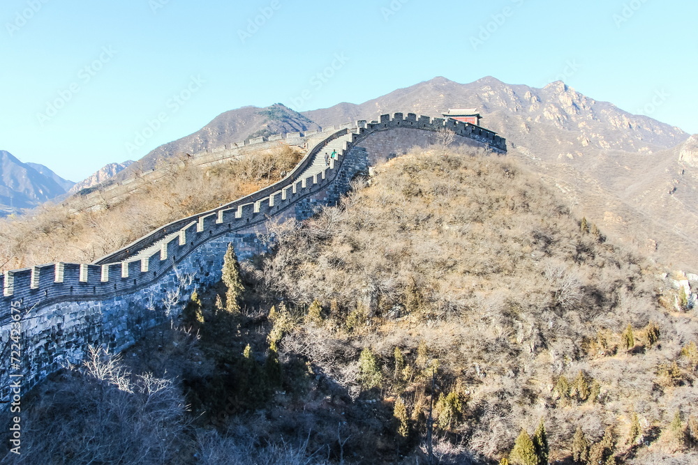 The Mutianyu section of the Great Wall of China, with 22 watchtowers ...