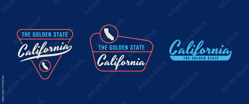Vector set of vintage logos, emblems, silhouettes and design elements ...