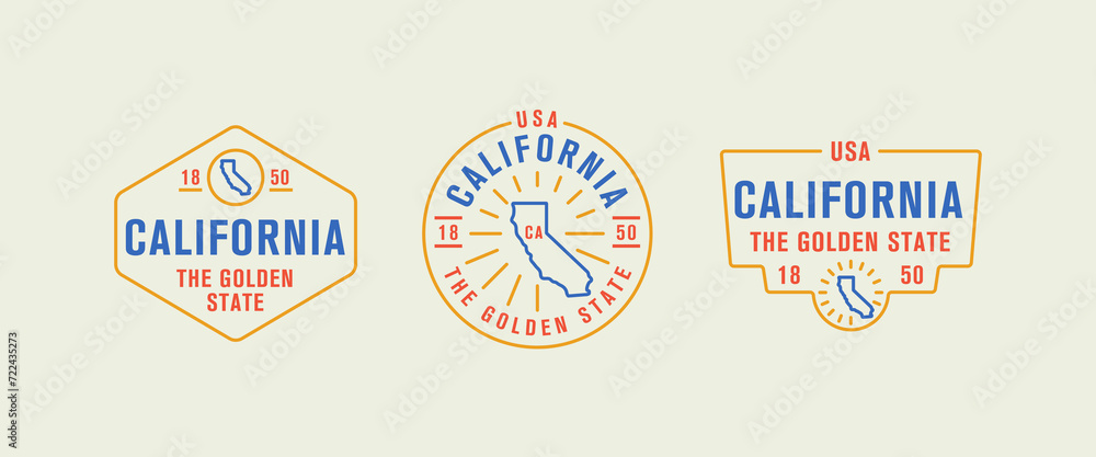 Vector set of vintage logos, emblems, silhouettes and design elements ...