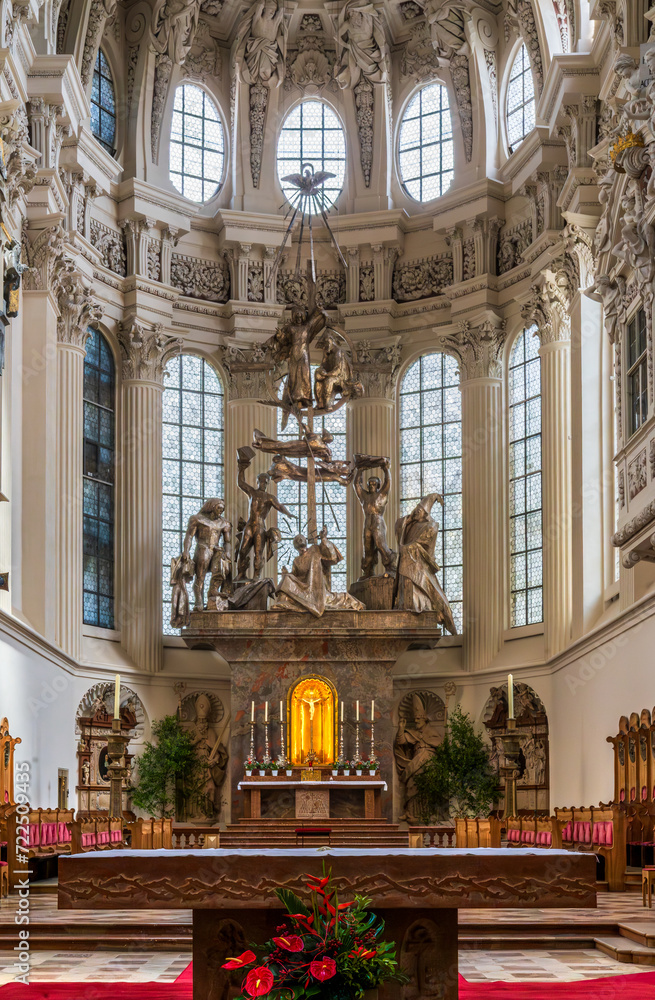 Passau, Lower Bavaria - DE – June 6, 2023 Vertical interior view of the ...