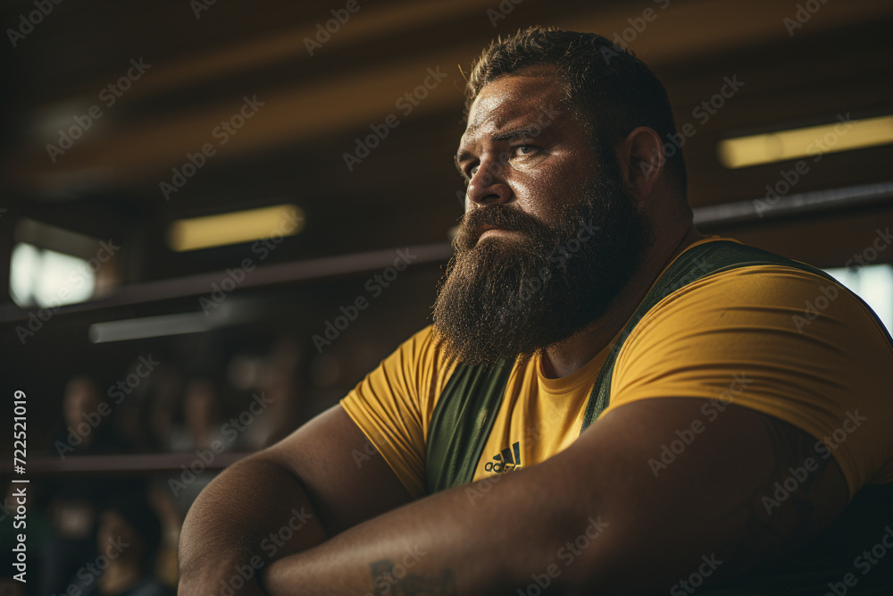Fat, overweight people man woman boy girl do sport, training, care ...