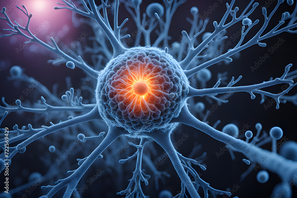 Abstract biology. A microscopic exploration of organic substances ...