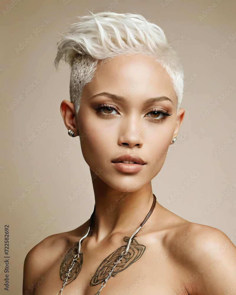 Seductive Beauty - Portrait of a Stunning Light-Skinned Model with ...