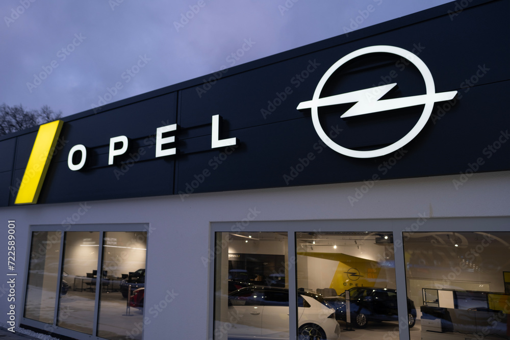 Opel Automobile GmbH dealership building, German automobile ...