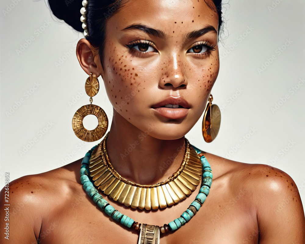 Sensual Pacific Islander Supermodel with Bold Tones and Delicate ...