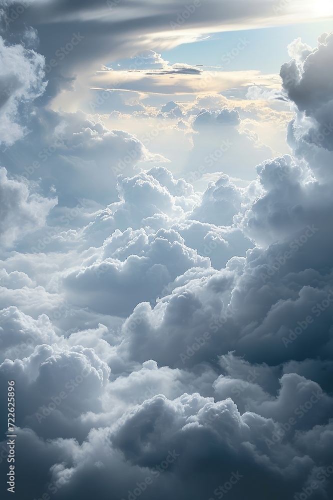 cloudy sky, grey sky with clouds, bad weather, rainy day, winter day ...