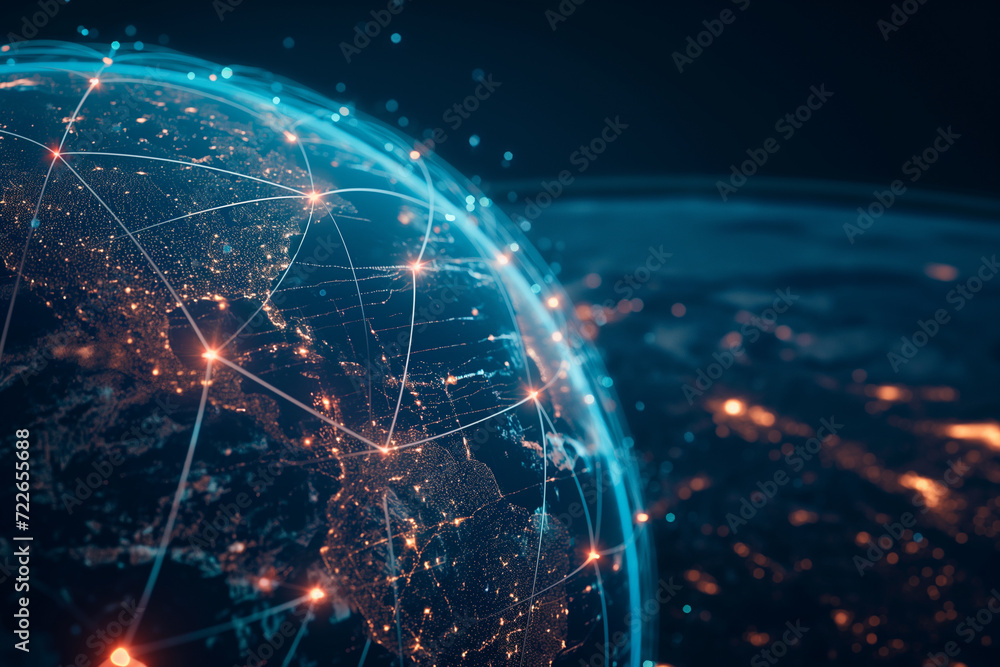 a visual representation of a world where AI entities are the primary ...