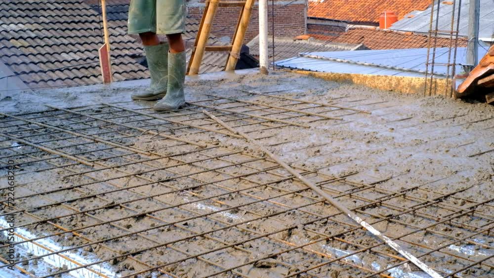 Home Construction Footage. Construction industry. Video of Floor ...