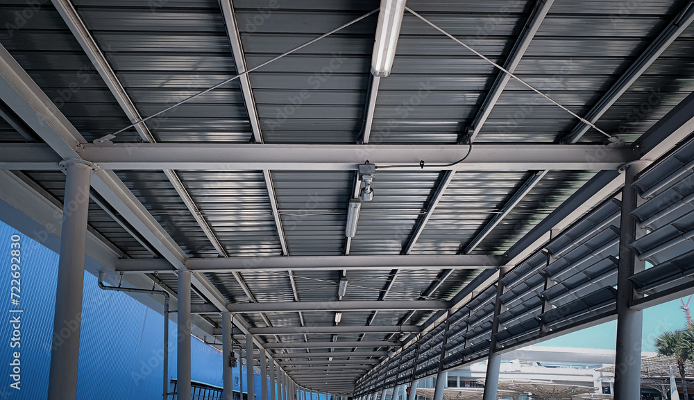 building structure Black steel pipe and H-beam steel,Structure building ...