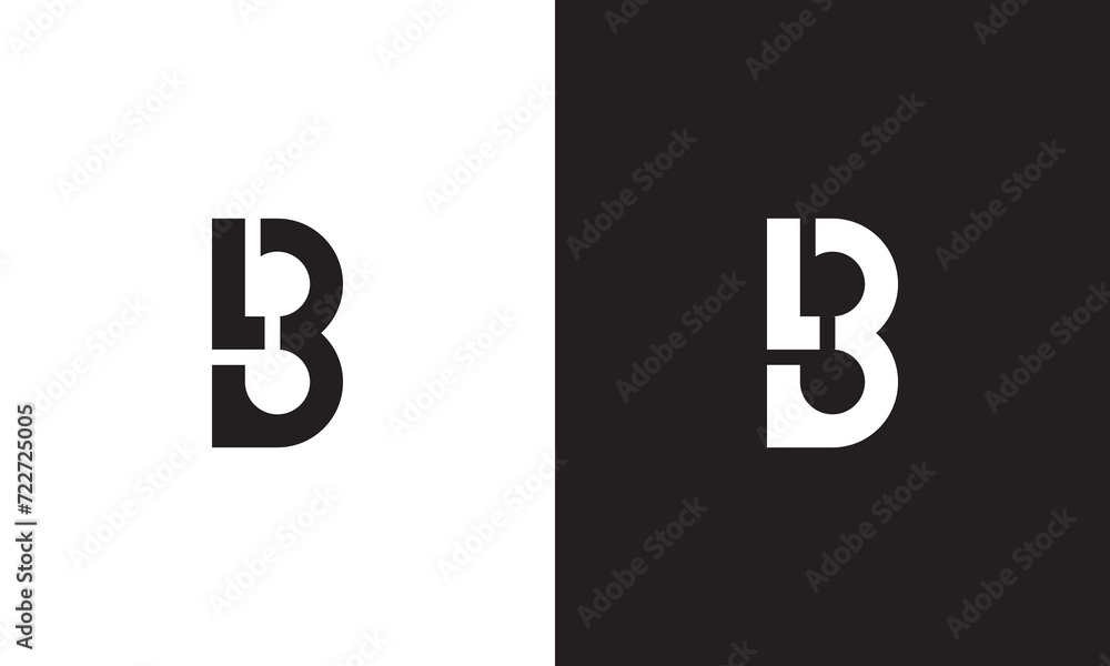 BL logo, monogram unique logo, black and white logo, premium elegant ...