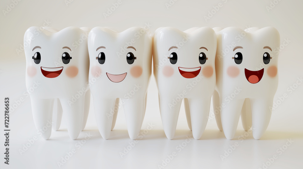 Cute molar tooth, smiling kawaii design. for kids, children dental ...