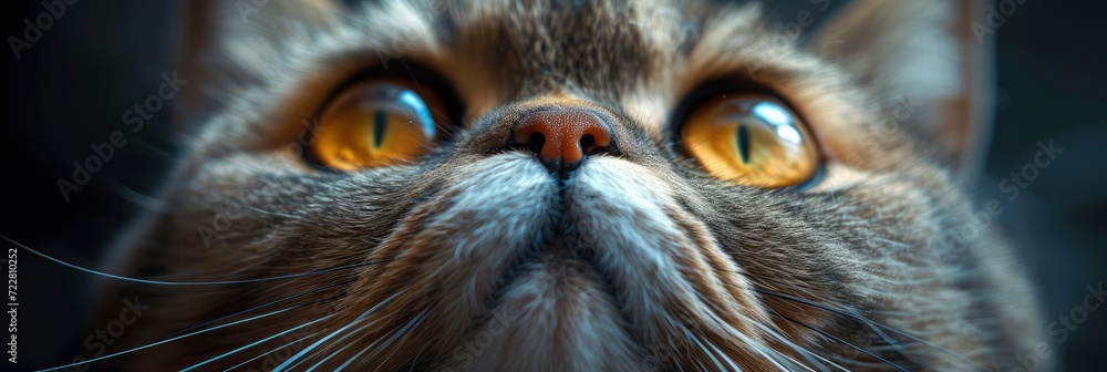 Close Scottish Fold Cat Head Shocking, Desktop Wallpaper Backgrounds ...