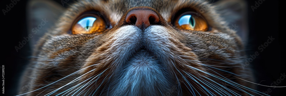 Close Scottish Fold Cat Head Shocking, Desktop Wallpaper Backgrounds ...