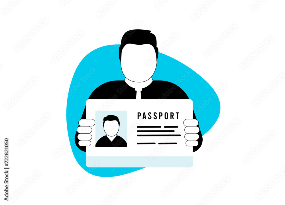 KYC - Know Your Customer. Businessman verifies client identity with ...