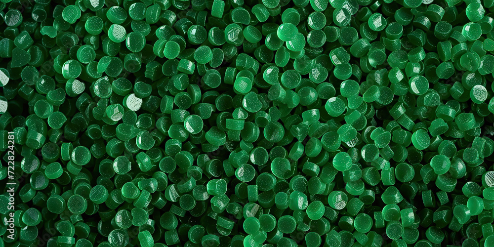 3d green tiny plastic cylindrical grains ,green plastic polymer pellets ...