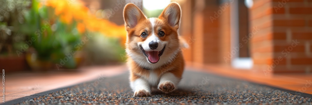 Adorable Cute Welsh Corgi Pembroke Going, Desktop Wallpaper Backgrounds ...