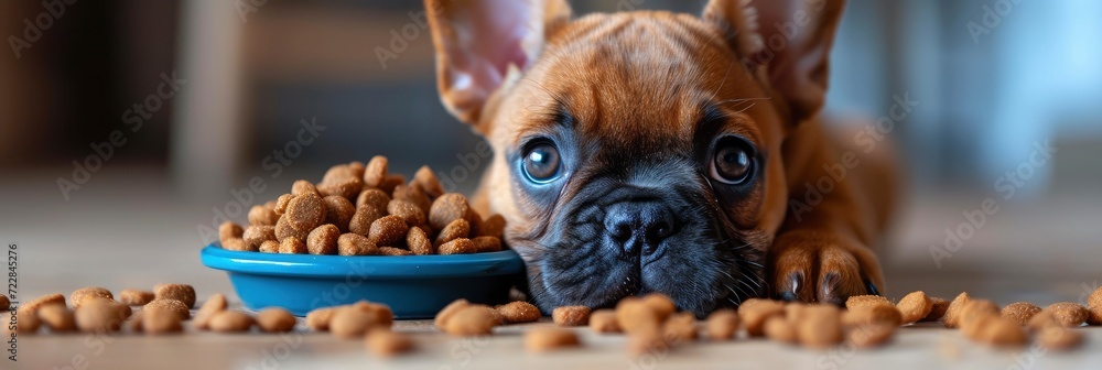 Banner Hungry Funny Puppy Dogs Eating, Desktop Wallpaper Backgrounds ...