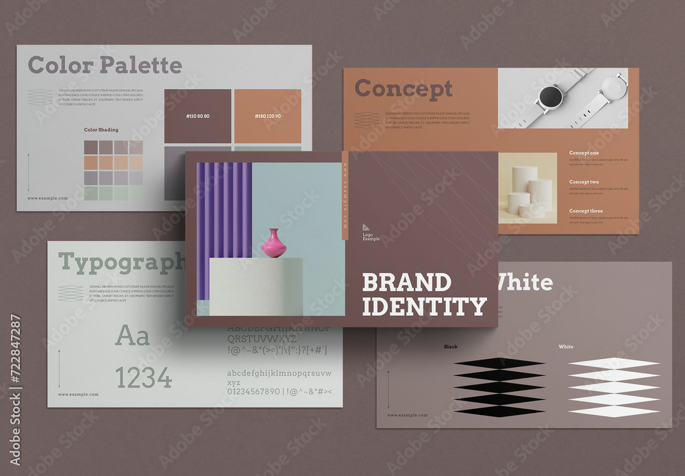 Brand Identity Presentation Template Stock Template | Adobe Stock