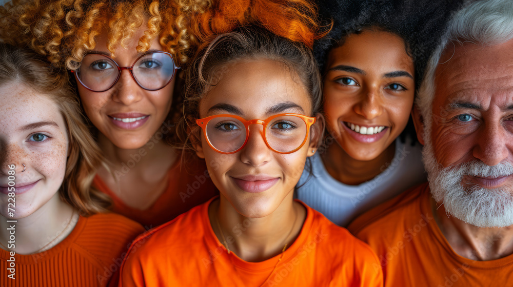 People from different age groups from very young, teenagers to grandpa ...