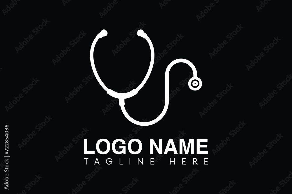 Stethoscope Medical Logo Design, Healthcare with Stethoscope, Medical ...