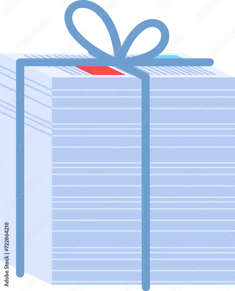 Sorting of paper and office waste. Stack of old newspaper sheets ...