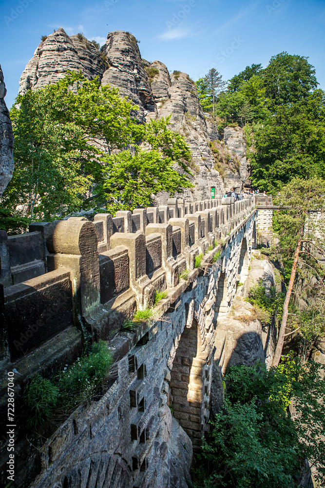 Plakát Bastei - a rock formation that is one of the greatest tourist ...