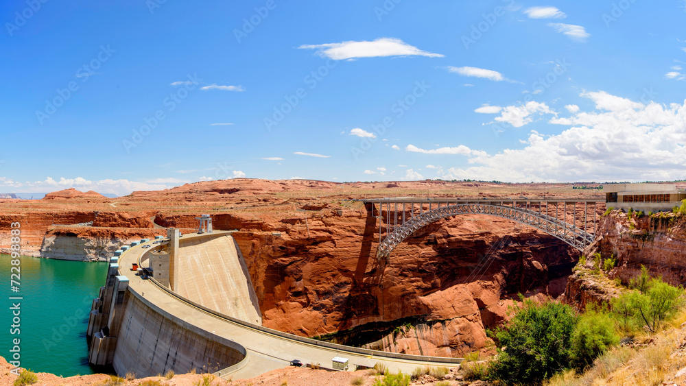 4k ultra hd image, architecture, arizona, blue, boulder, bridge, built ...