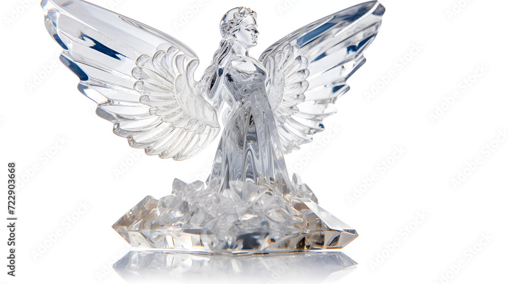 Female Angel Statue Isolated on Transparent Background,Serene Angel ...
