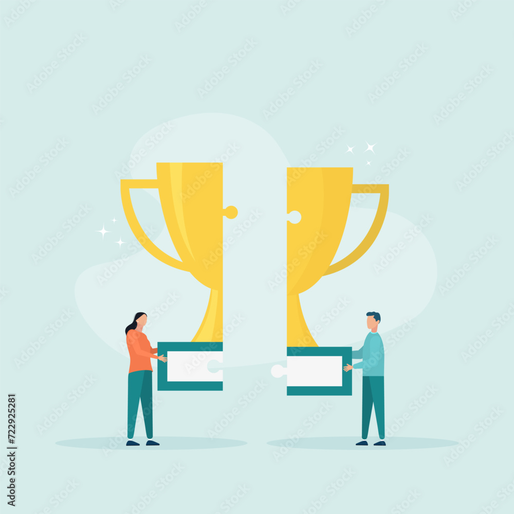 Win-win situation, agreement or solution to win together, solution to ...